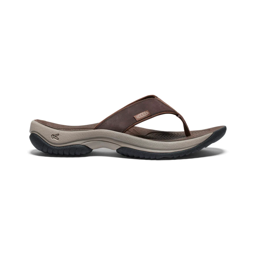 Men's Kona Leather Flip-Flop | Java/Dark Earth – CANDY DENICE MOULDS